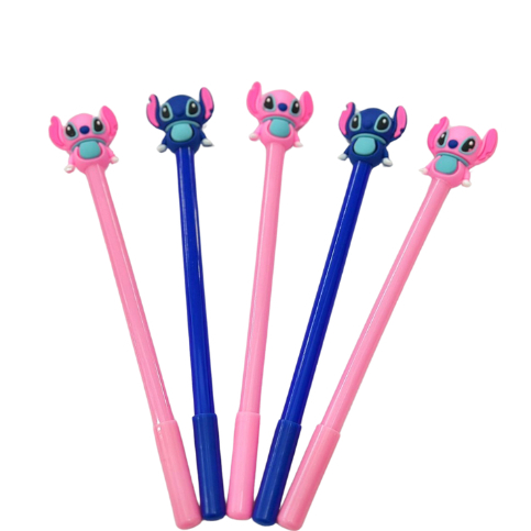 Caneta Personagem Stitch Angel Escolar Papelaria Fofa Ponta Fina ...