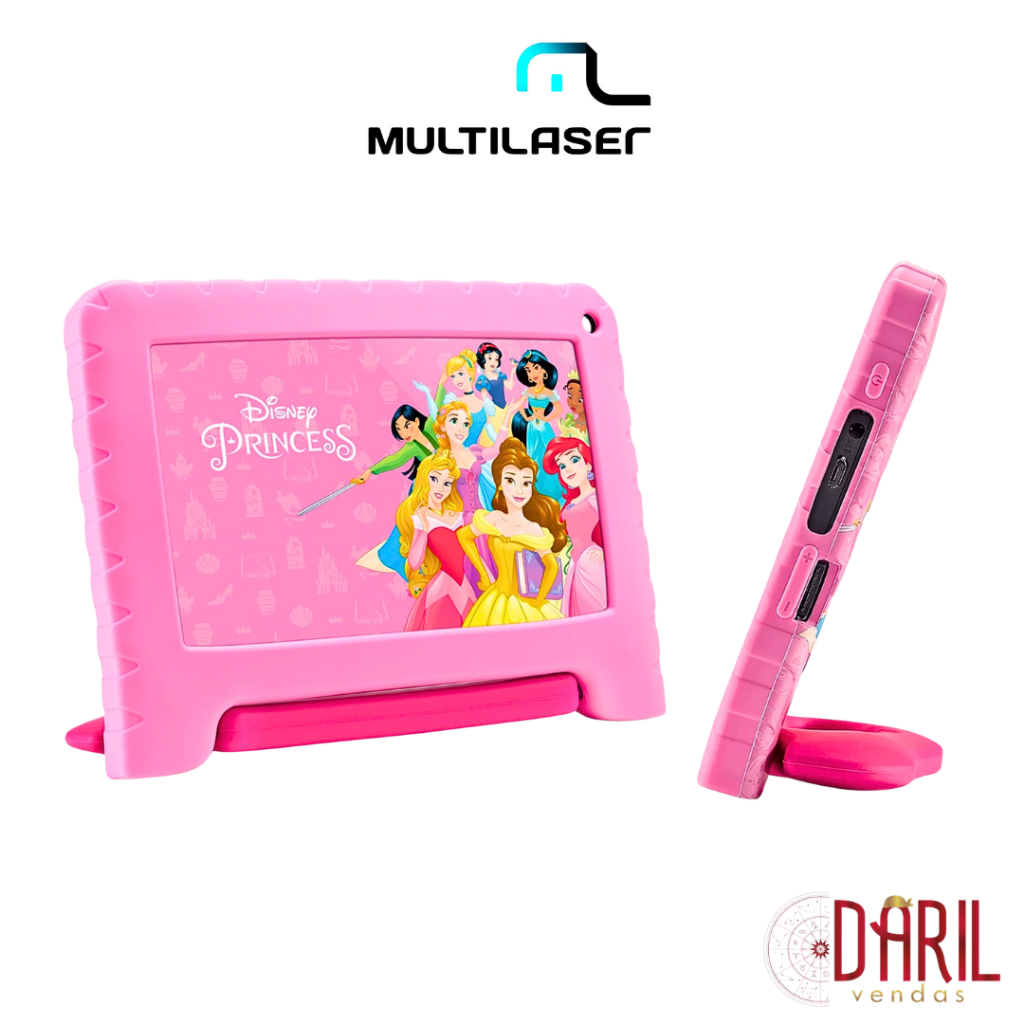 Tablet Infantil das Princesas Multilaser 64GB 4RAM - Multilaser ...