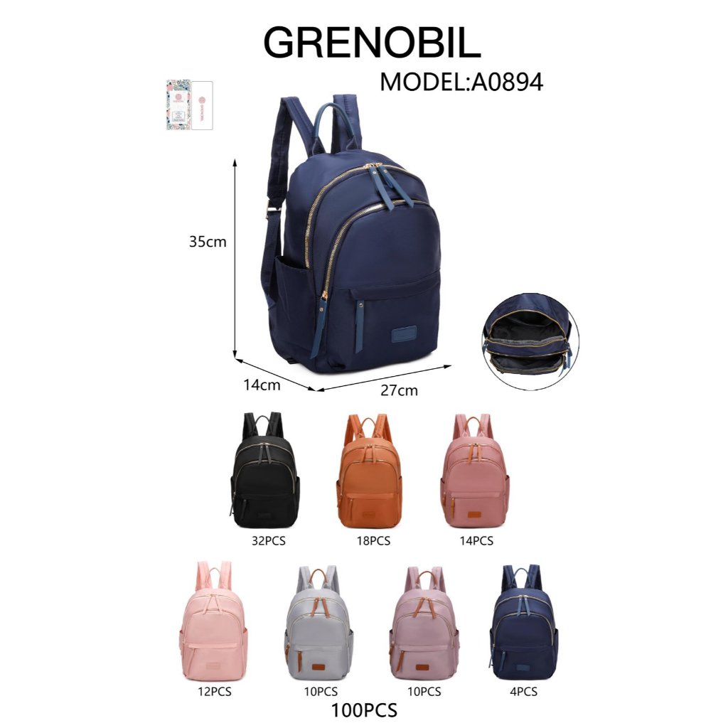 Mochila Feminina Média GRENOBIL A0894 | Shopee Brasil