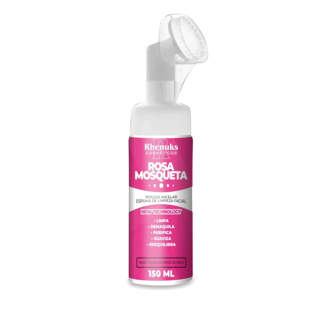 Mousse Micelar Rosa Mosqueta Espuma De Limpeza Facial 150ml | Shopee Brasil