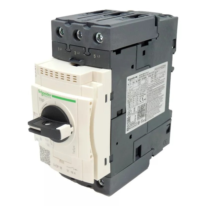 Disjuntor Motor Termomagnético Tripolar Schneider Gv3p18 | Shopee Brasil