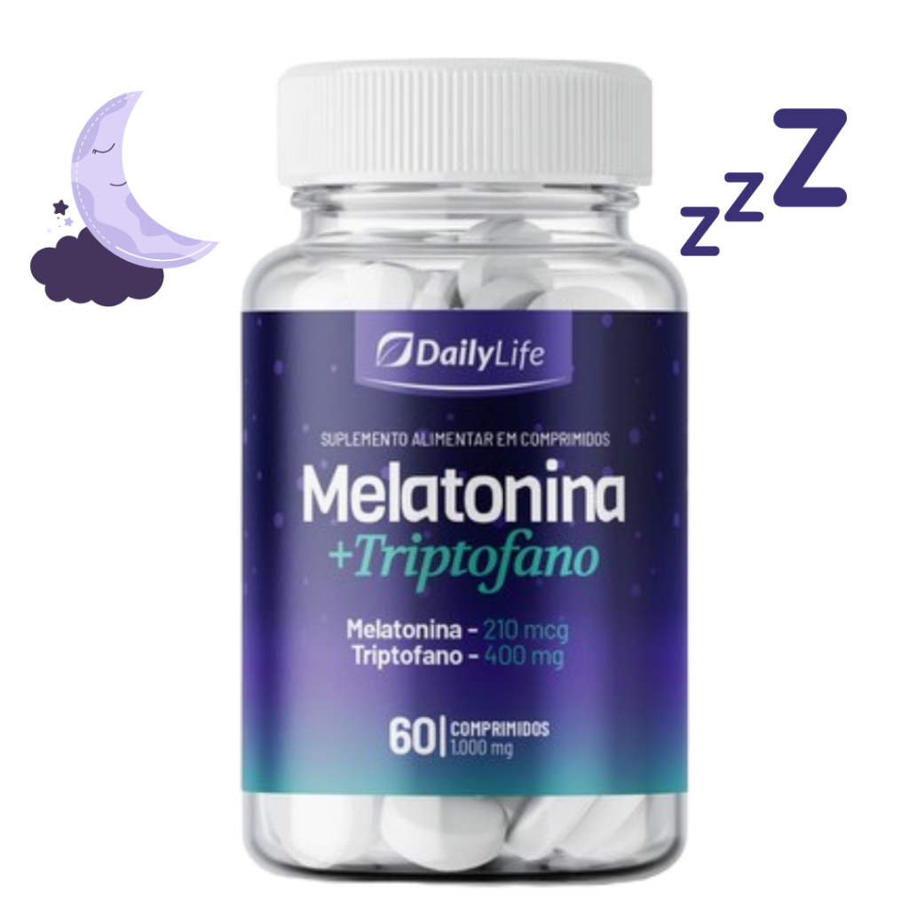 Melatonina Premium Daily 60 Comprimidos 1000mg Com Triptofano | Shopee Brasil