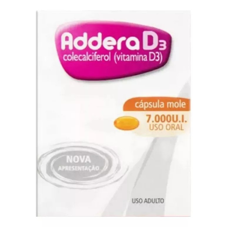 Vitamina D Addera D3 7.000ui 30 Cápsulas | Shopee Brasil