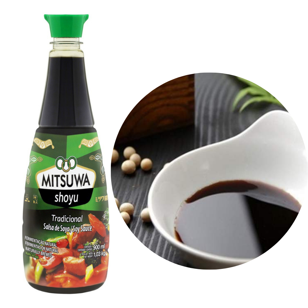 Molho De Shoyu Tradicional Mitsuwa Em Frasco 900 Ml | Shopee Brasil