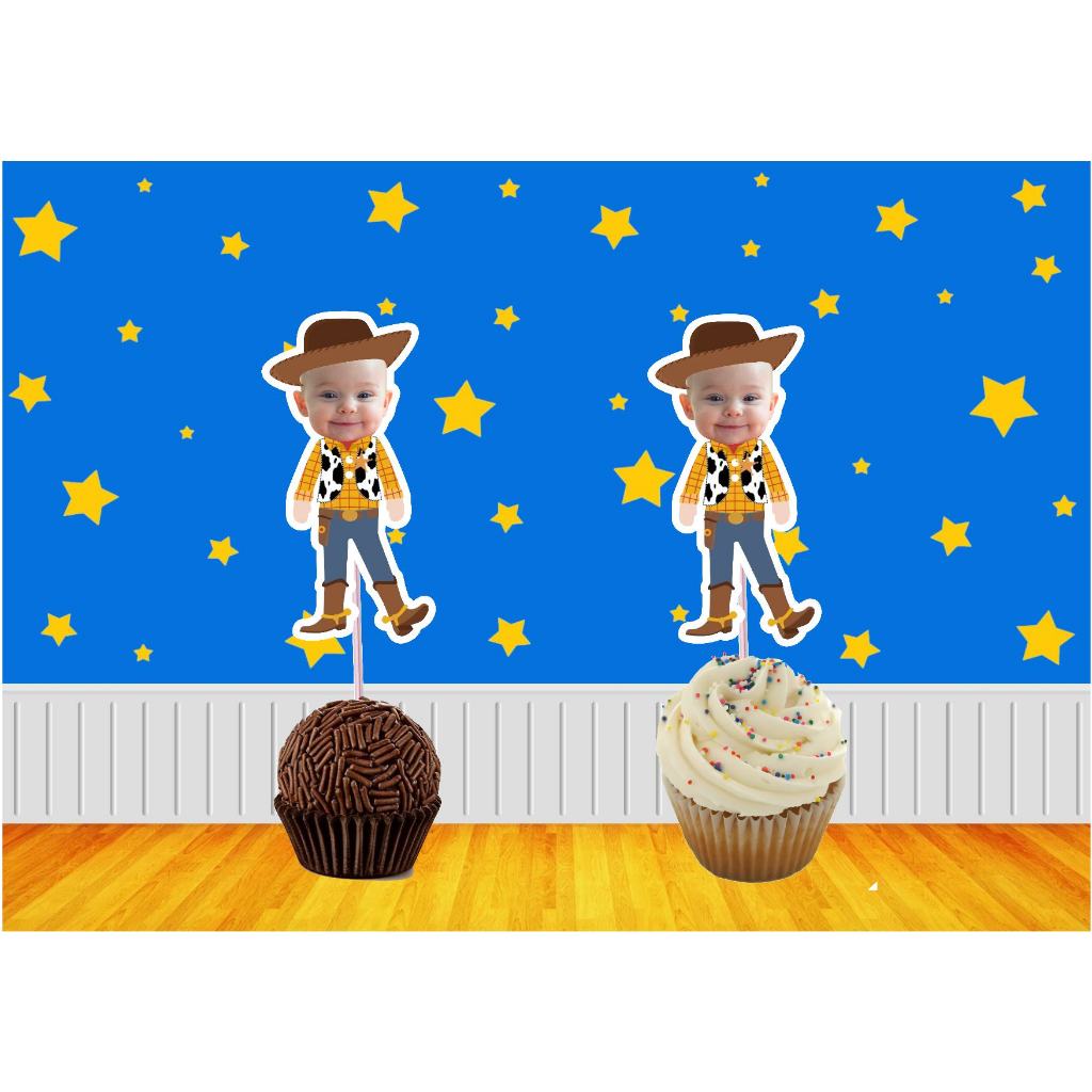 Kit 20 topper para docinhos, Toy Story, Woody, Filme Toy Story, Festa ...