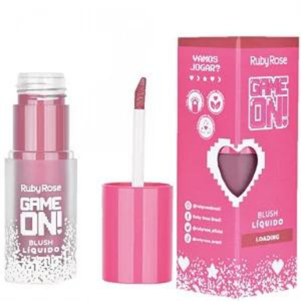 Blush Líquido Game On Ruby Rose | Shopee Brasil