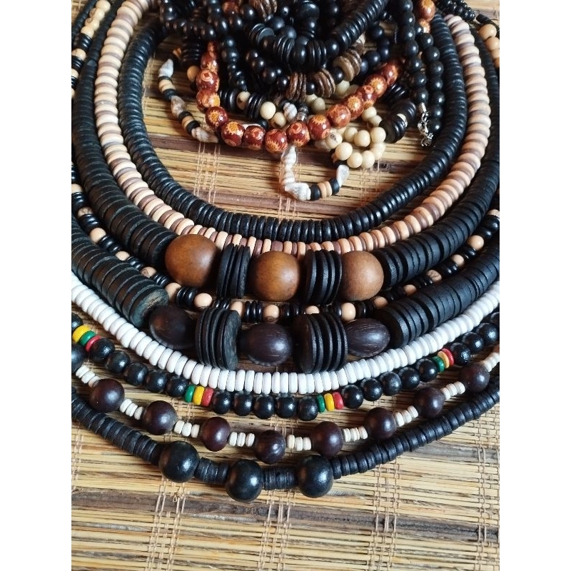 colar disco de coco madeira semente | Shopee Brasil