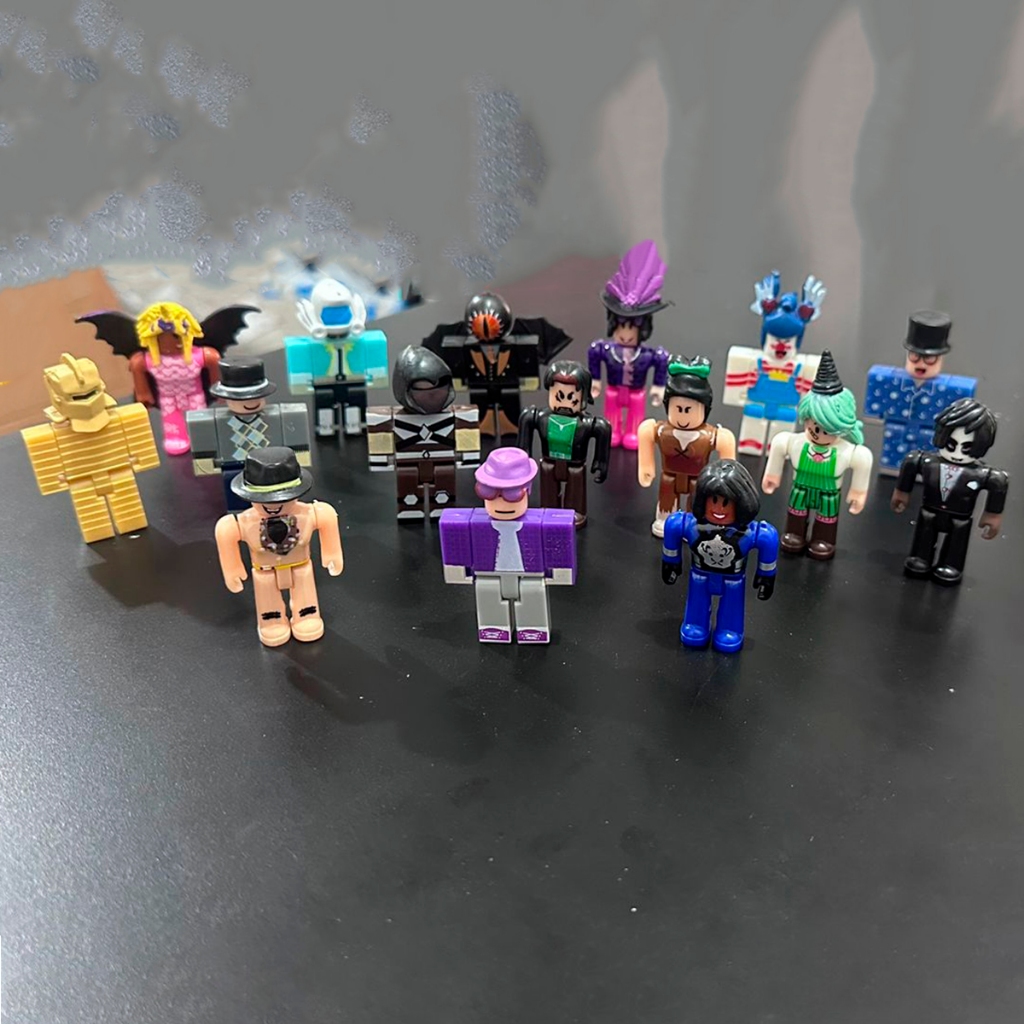 Kit Roblox 16 Bonecos Articulados Lego 8 cm Kit completo Linha premium ...