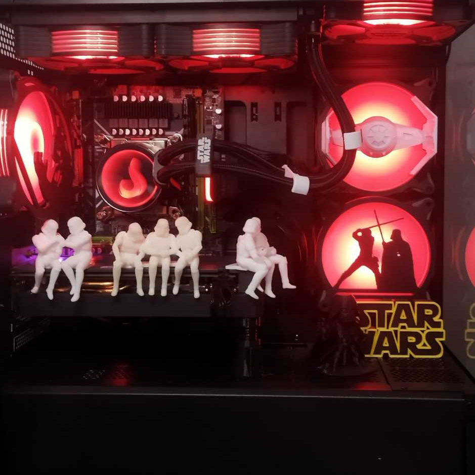 Kit Customização PC Gamer Skin PC Tema Star Wars Império Dartvader ...