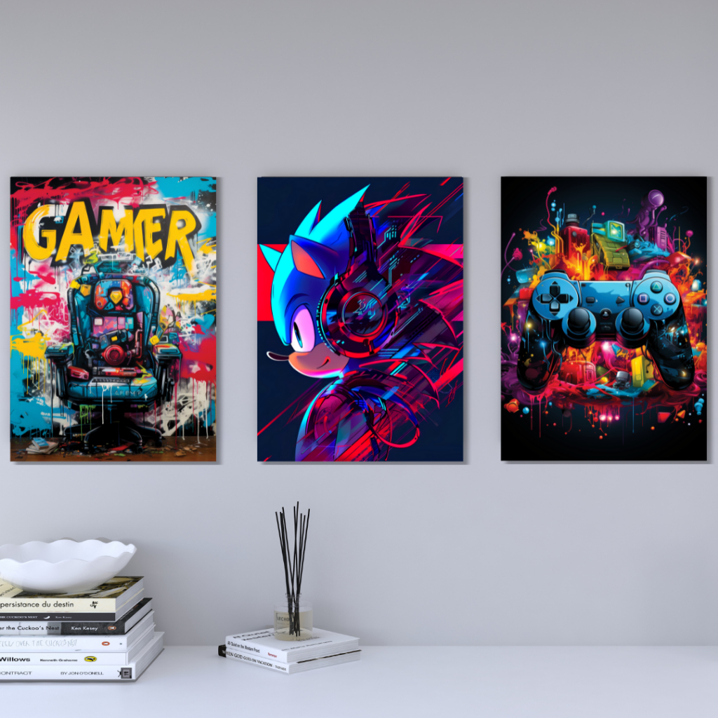 Placas Decorativas Quadros Gamer Jogos Frases, Decoração do Quarto ...