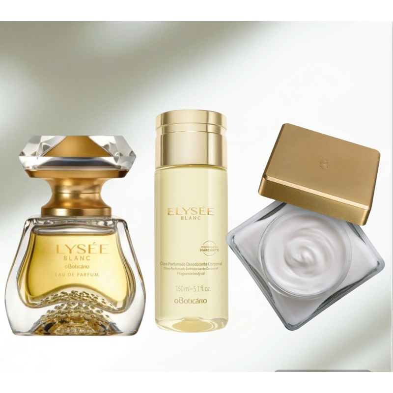 Kit Perfumado Elysée Blanc com Eau de Parfum 50ml + Creme Acetinado ...