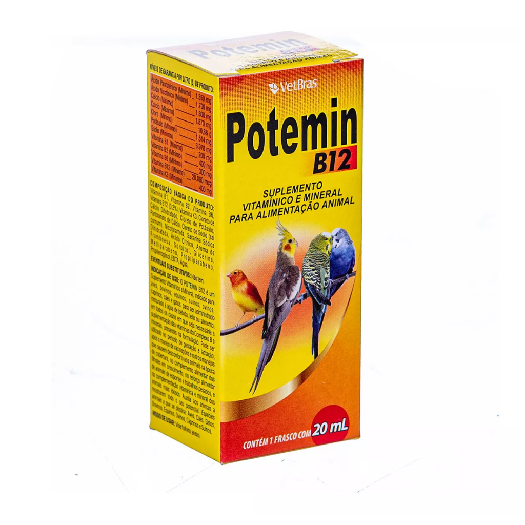 Remedio Potemin B12 Suplemento Vitaminico E Mineral 20ml | Shopee Brasil