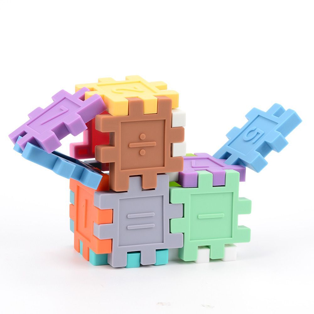 16pcs/set Montessori Silicone 3D Puzzle , Quebra-Cabeça Educacional De ...