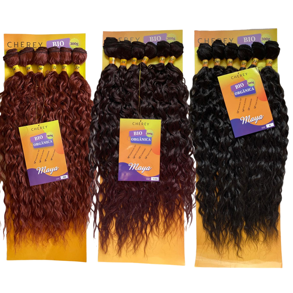 Cabelo Bio Orgânico Maya 300g Cherey Varias Cores | Shopee Brasil