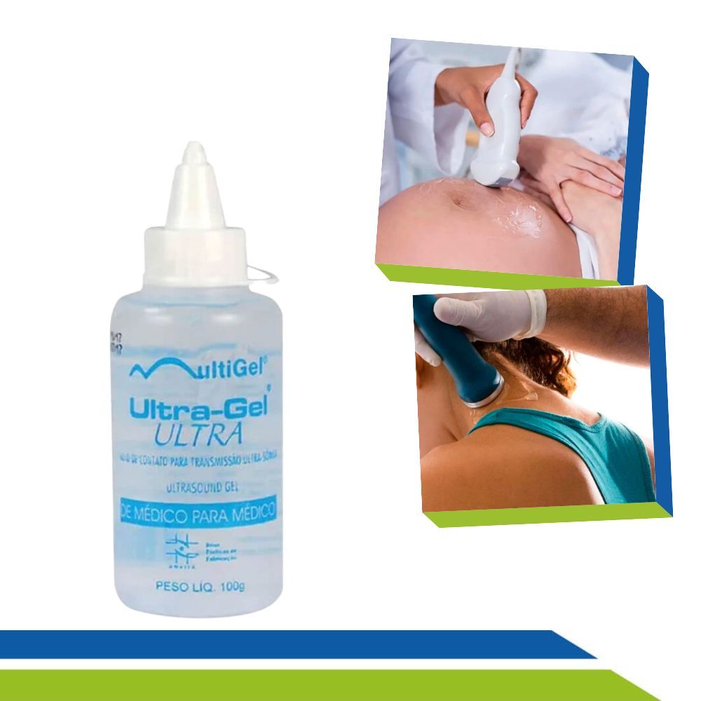 Gel Condutor Clinico para Ultrassom Gel de Contato Ultra Gel Ultra 100G - Multigel | Shopee Brasil