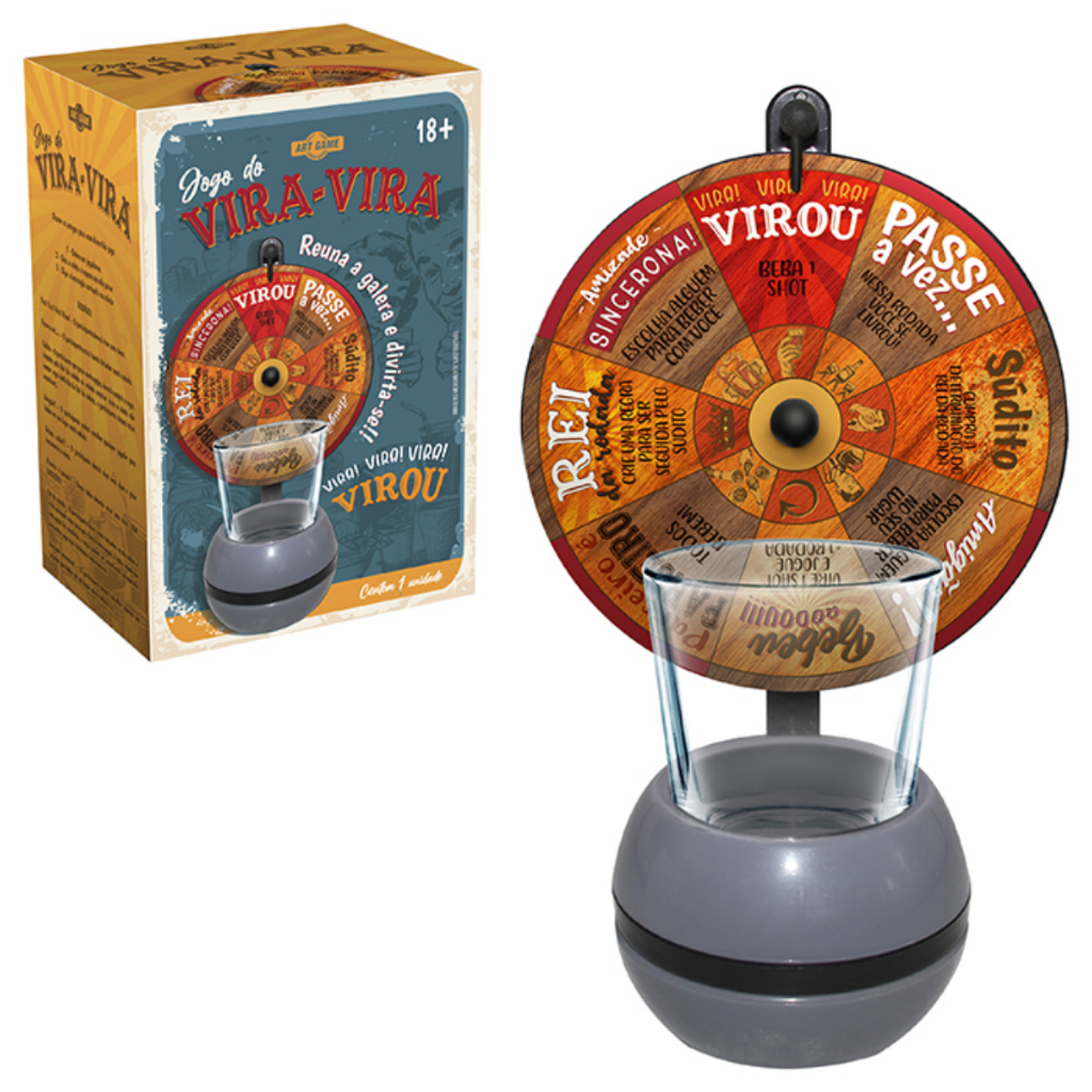 Jogo Shot Roleta Bebida Drink Com Desafios Vira Vira | Shopee Brasil