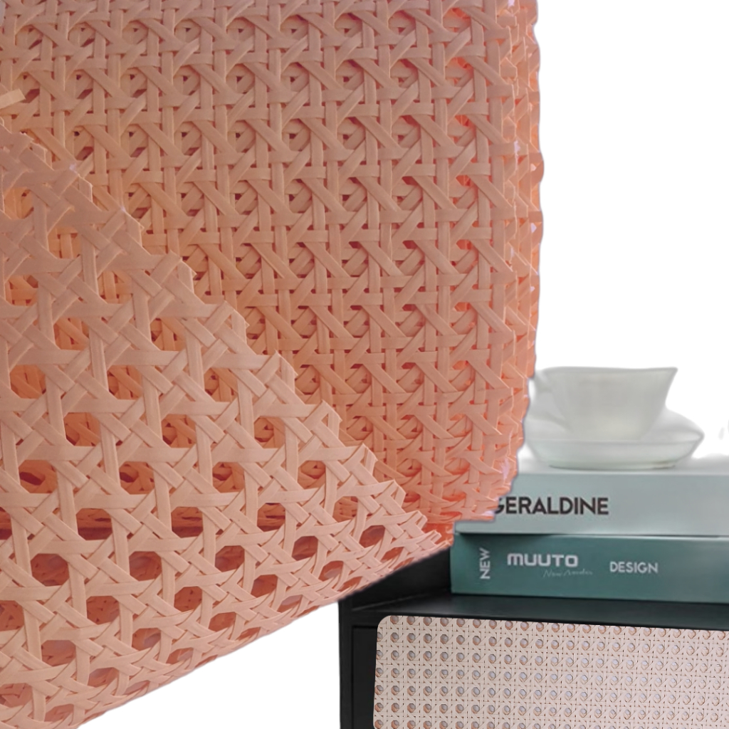 Tela Palhinha Indiana Tela Sextavada Fibra Celulósica 50x20cm - Salmão ...