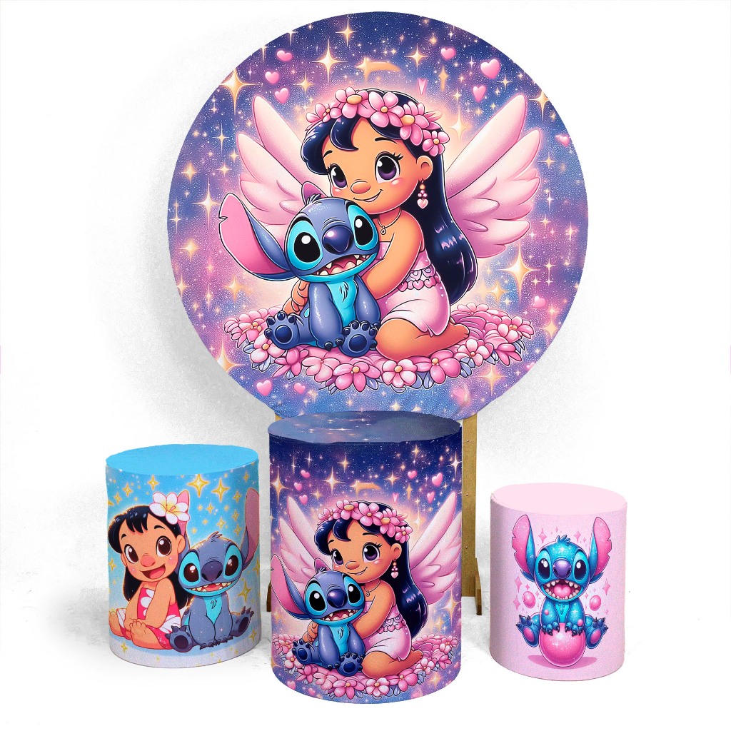 Capa Painel Lilo e Stichi Asa + Capa Cilindro Cut Sublimado | Shopee Brasil