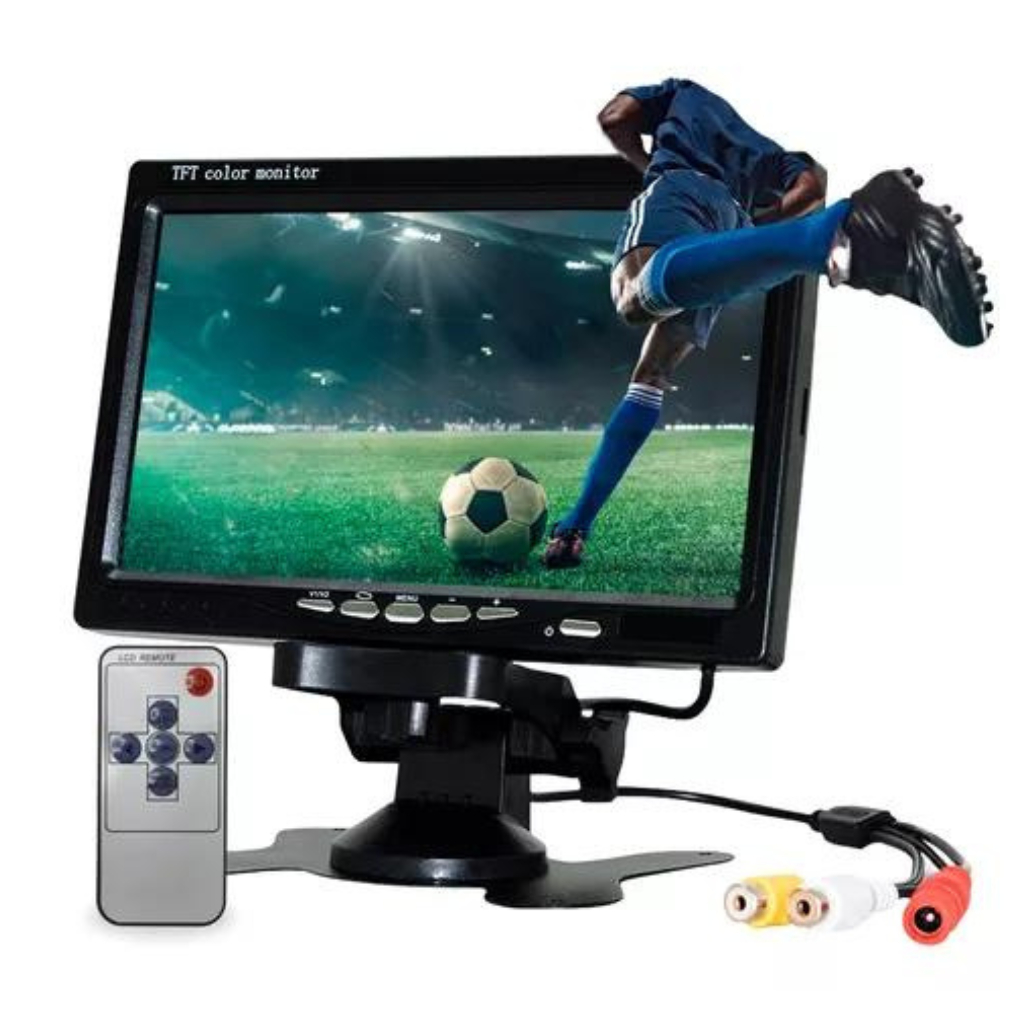 Tela Lcd 7 Polegadas Veicular Digital Portátil Monitor 17x11cm | Shopee ...