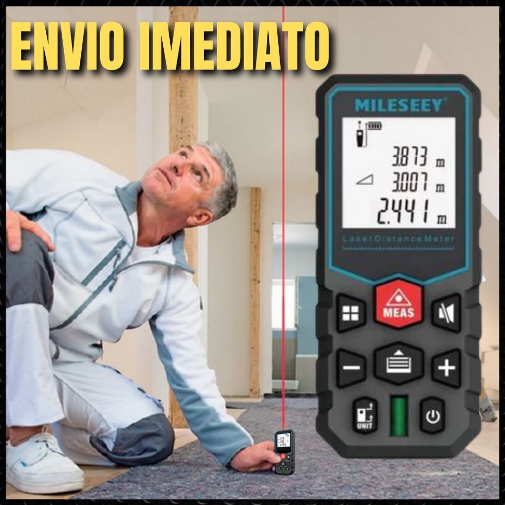 Trena Laser Digital Alta Precisão X5 40 Metros / 60 Metros / 80 Metros ...