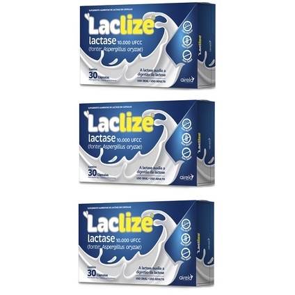 Kit 3x enzima Lactase 10.000FCC com 30 comprimidos mastigáveis | Shopee ...