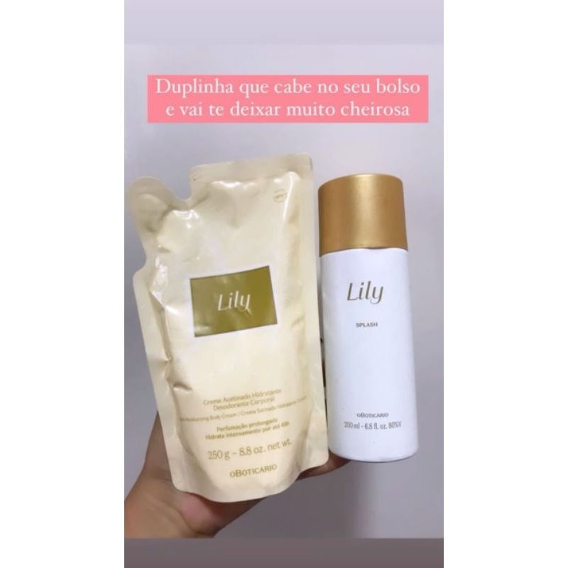 Kit Lily Body Splash+ refil | Shopee Brasil