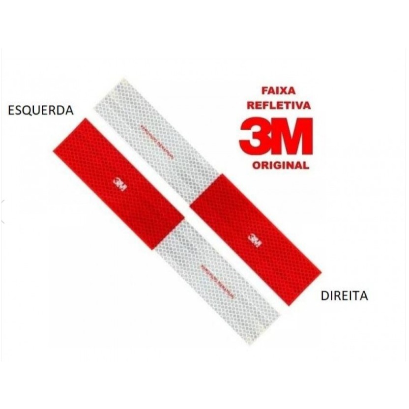 KIT 4 FAIXA REFLETIVA LATERAL 3M ORIGINAL CAMINHAO ONIBUS VAN | Shopee ...