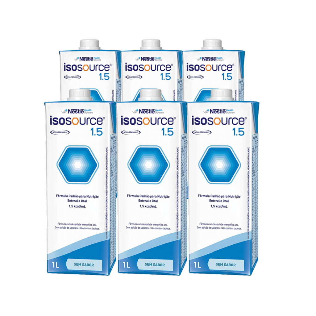 Isosource 1.5 Sem Sabor - 1000ml (Kit 6 unidades) | Shopee Brasil