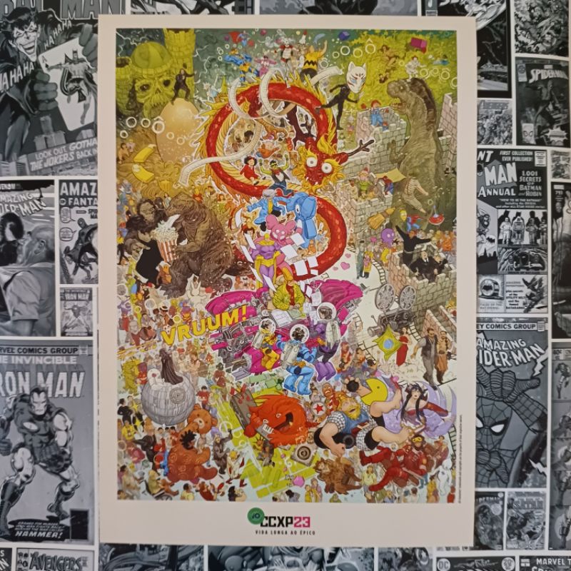 POSTER - Pôster Oficial CCXP 2023 (10 ANOS CCXP) (BILQUIS EVELY & MAT ...