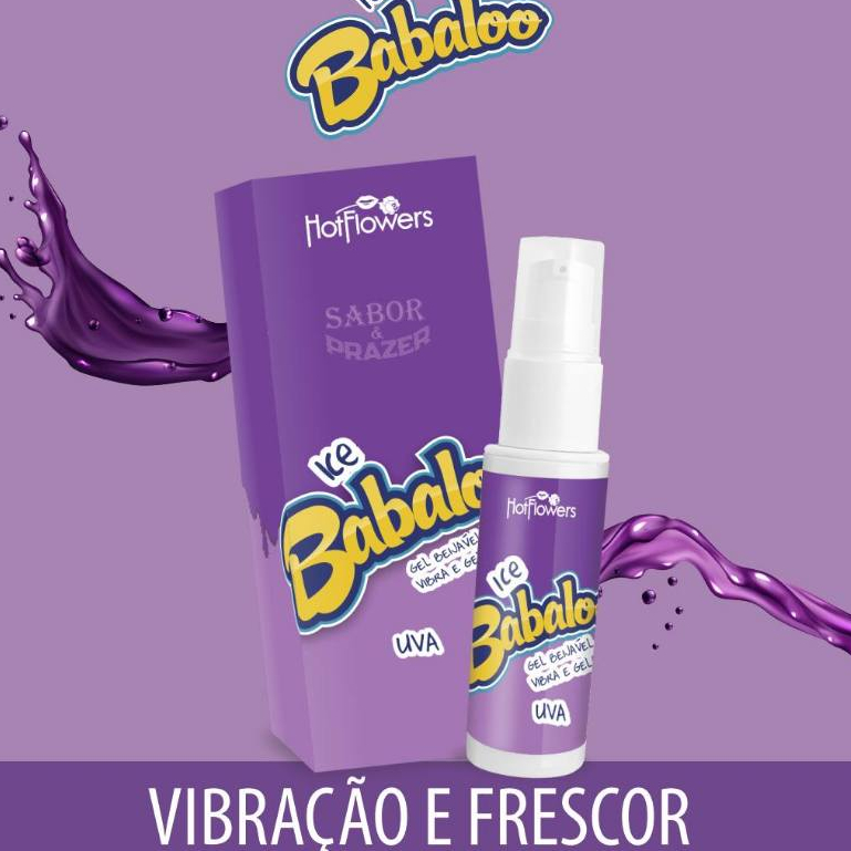 BABALOO ICE GEL BEIJÁVEL UVA - VIBRA E GELA 15G HOT FLOWERS | Shopee Brasil