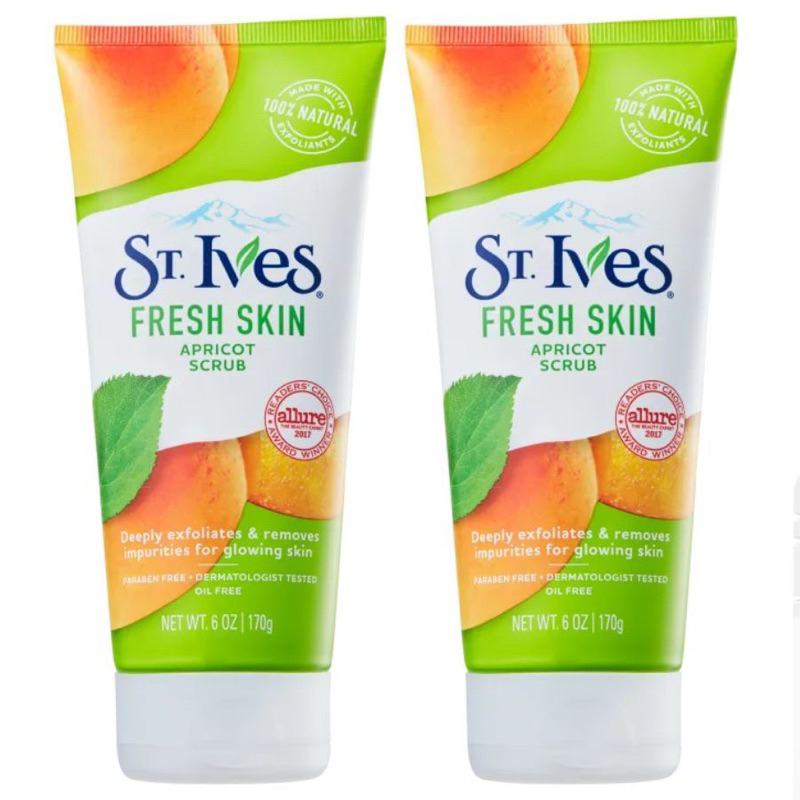 kit 2 Esfoliante St Ives Fresh Skin Facial Apricot Scrub 170 G | Shopee ...