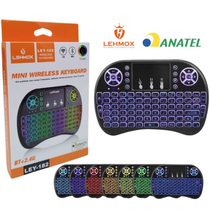 Mini Teclado Wireless Tv Box Smart Tv Xbox Celular Ipad Keyboard Air ...