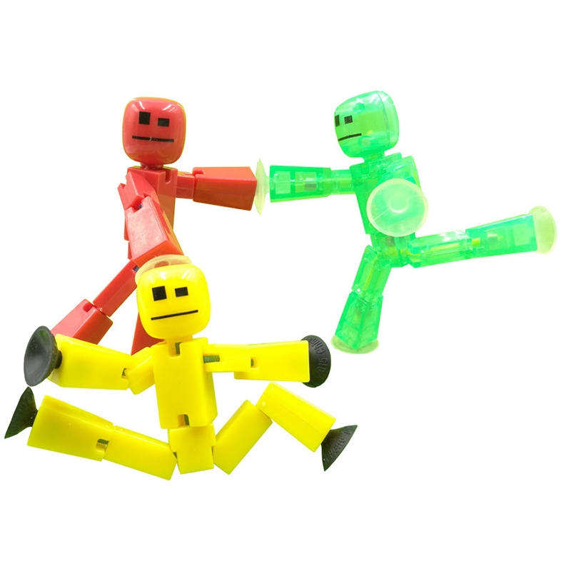 Mini Boneco Stikbot Articulado Robô com Ventosa | Shopee Brasil