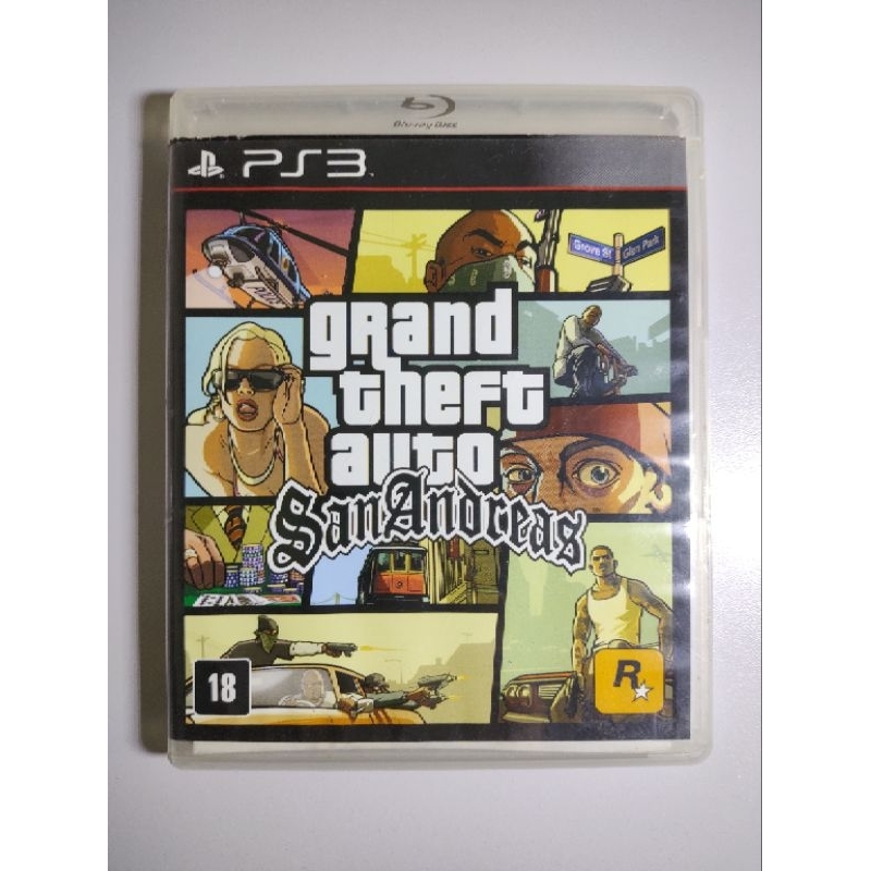 GTA Grand Theft Auto San Andreas de Playstation 3 Shopee Brasil