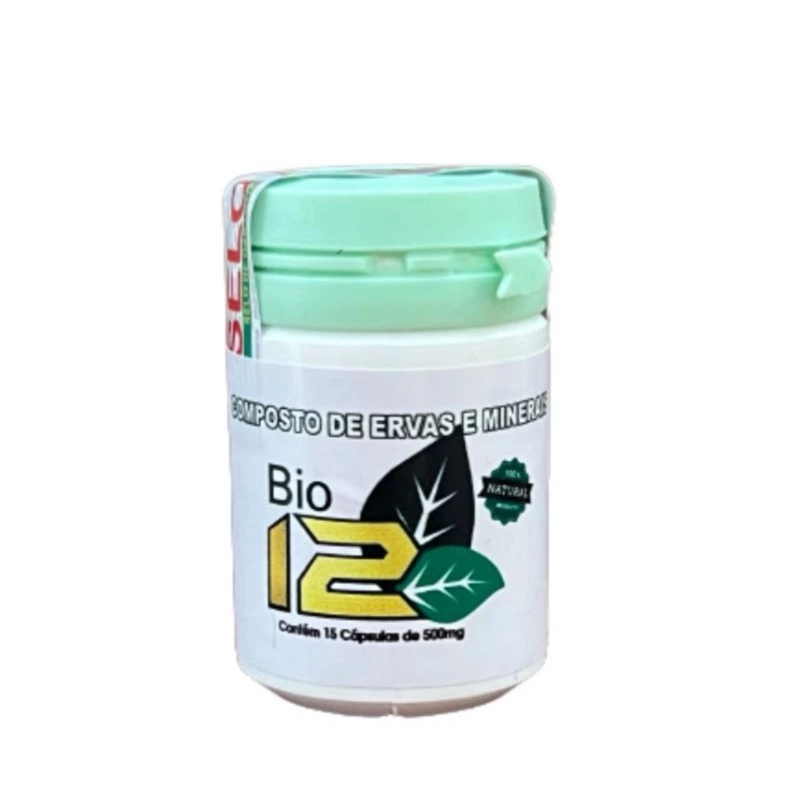 Bio 12 Natural Produto Premium Original 500mg 15caps Envio Imediato ...