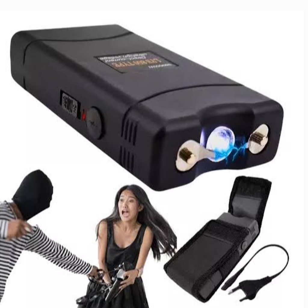 Taser com Lanterna Led Recarregável Tático Choque Defesa Pessoal ...