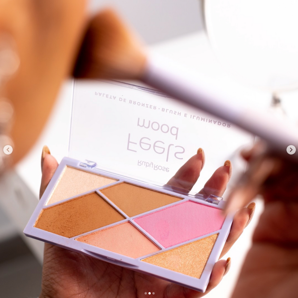 Paleta de Bronzer Blush e Iluminador Feels Mood BY RUBY ROSE | Shopee Brasil