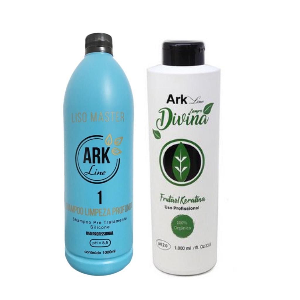 Progressiva Sempre Divina 1L + Shampoo Antiresiduo 1L | Shopee Brasil