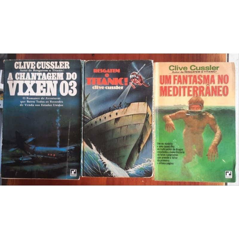 KIT 03 LIVROS Clive Cussler Fantasma no mediterrâneo // A Chantagem do ...