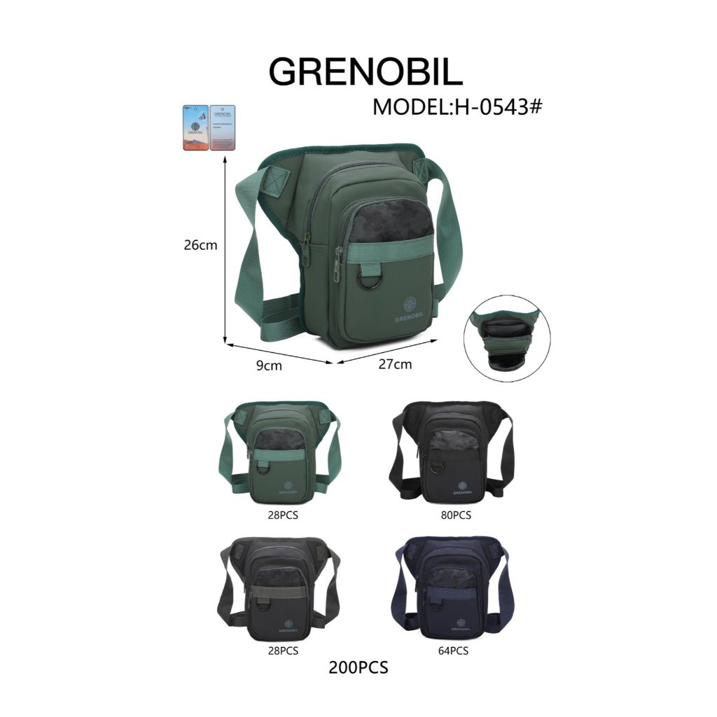 Bolsa Mochila Masculina GRENOBIL Mod. H-0543# | Shopee Brasil