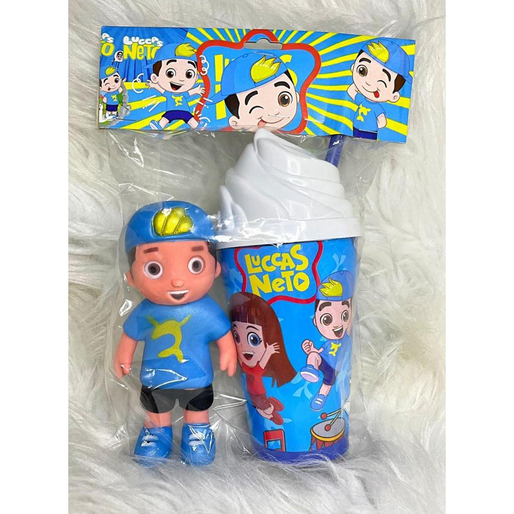 Kit Boneco Estilo Lucas Neto e Copo Chantili | Shopee Brasil