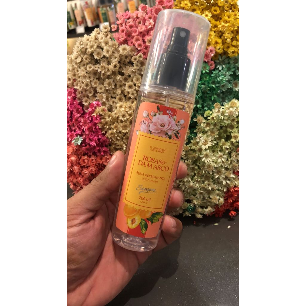 Body Splash Sensore Rosa & Damasco | Shopee Brasil