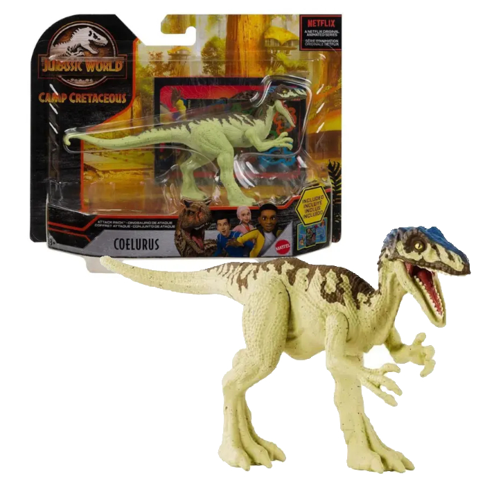 Dinossauro Brinquedo Jurassic World Coelurus Mattel | Shopee Brasil