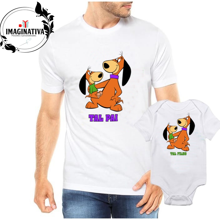 camiseta e body pai e filho kit bibo pai e bob filho | Shopee Brasil
