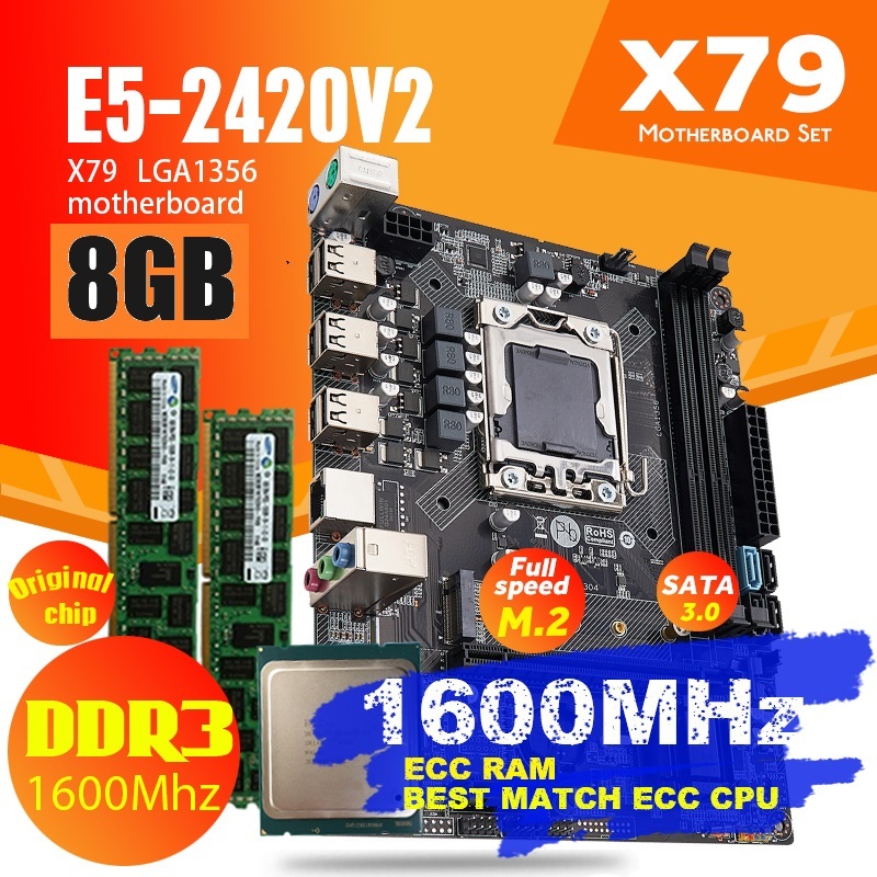 Kit Placa-mãe Atermiter X79-1356 com Processador Xeon LGA 1356 E5 2420 ... Kit Placa-mãe Atermiter X79-1356 com Processador Xeon LGA 1356 E5 2420 ...