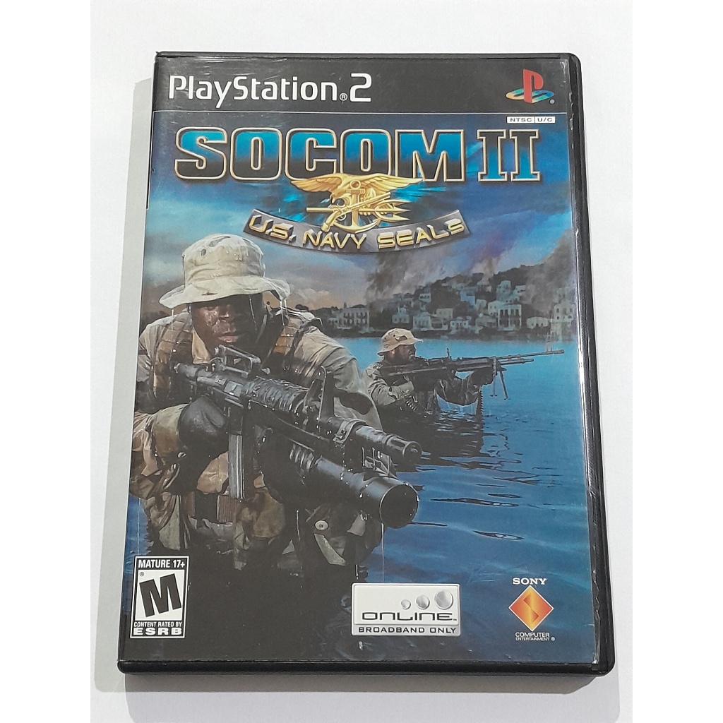 Socom II 2 US Navy Seals p/ Playstation 2 PS2 Original Americano ...