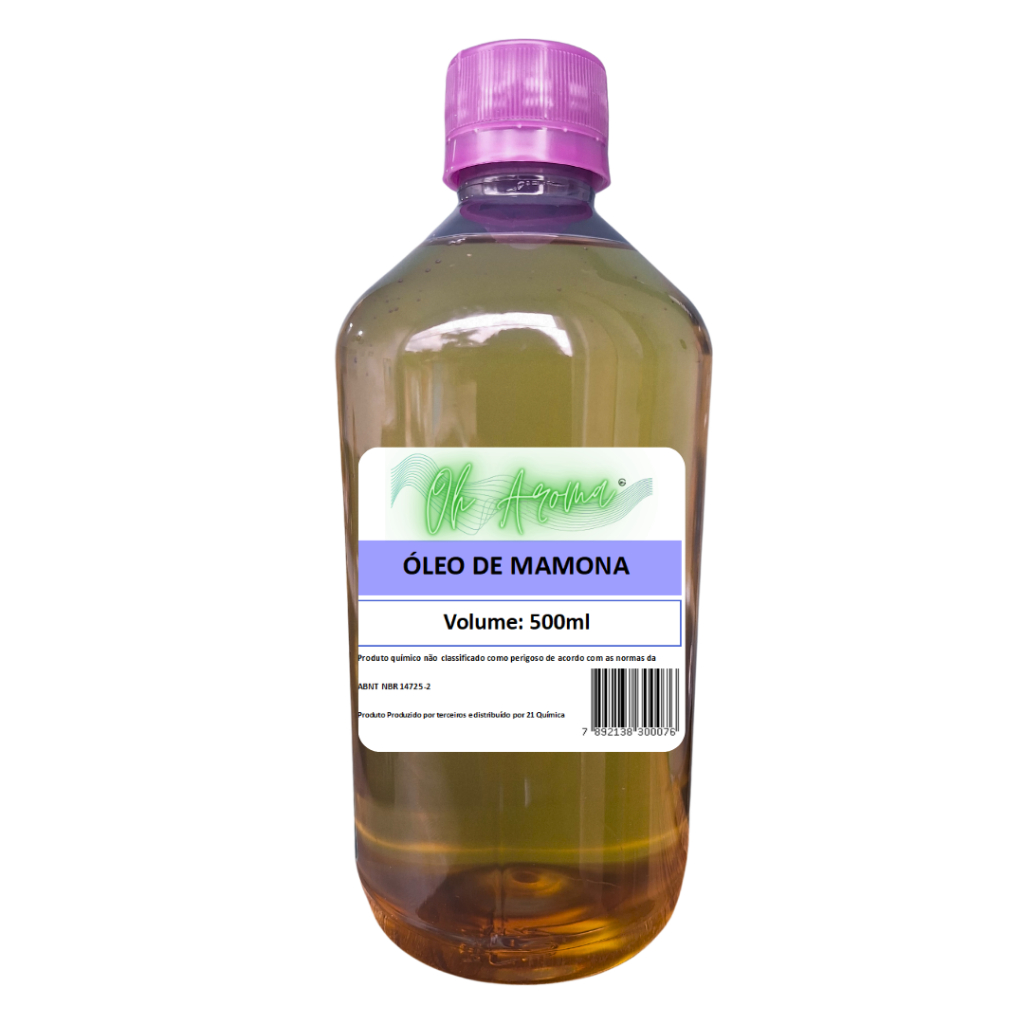 Óleo De Mamona Prensado A Frio 100% Puro 500ml | Shopee Brasil