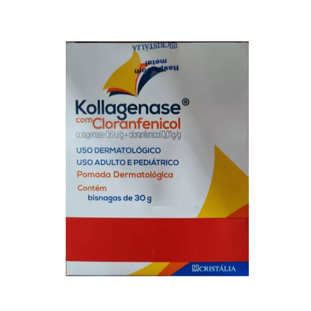 kollagenase pomada com Cloranfenicol 05 unidades | Shopee Brasil