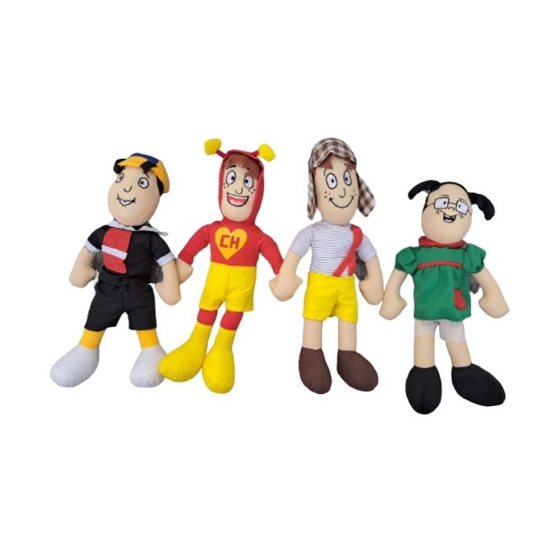 Bonecos da TV Turma do chaves ,4 personagens Kiko, Chaves, Chiquinha e ...