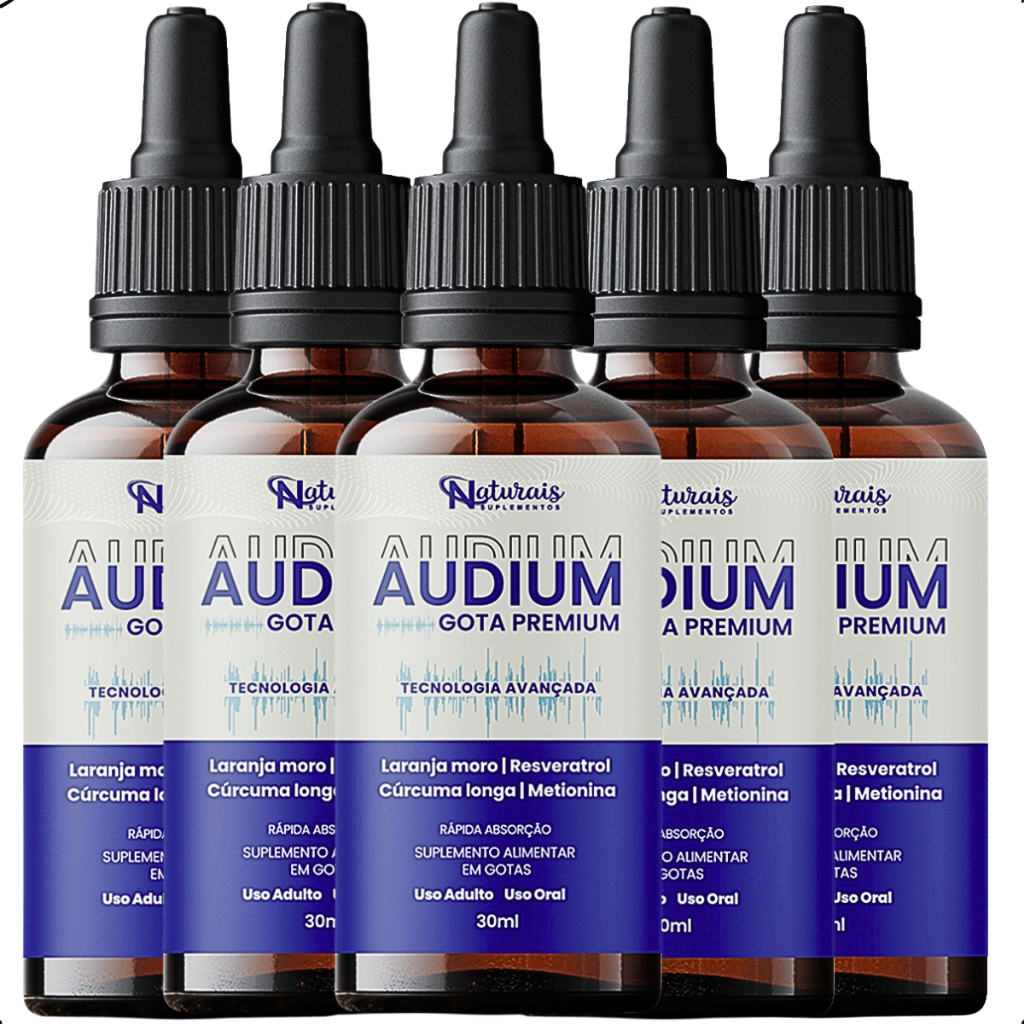 5X AUDIUM GOTAS 30ML ORIGINAL - PRODUTO PRA AUDIÇÃO NATURAL | Shopee Brasil